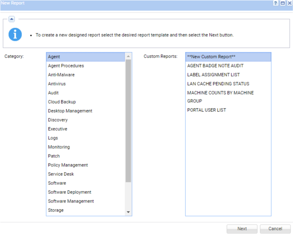 How to create a report in Kaseya VSA – Techs+Together